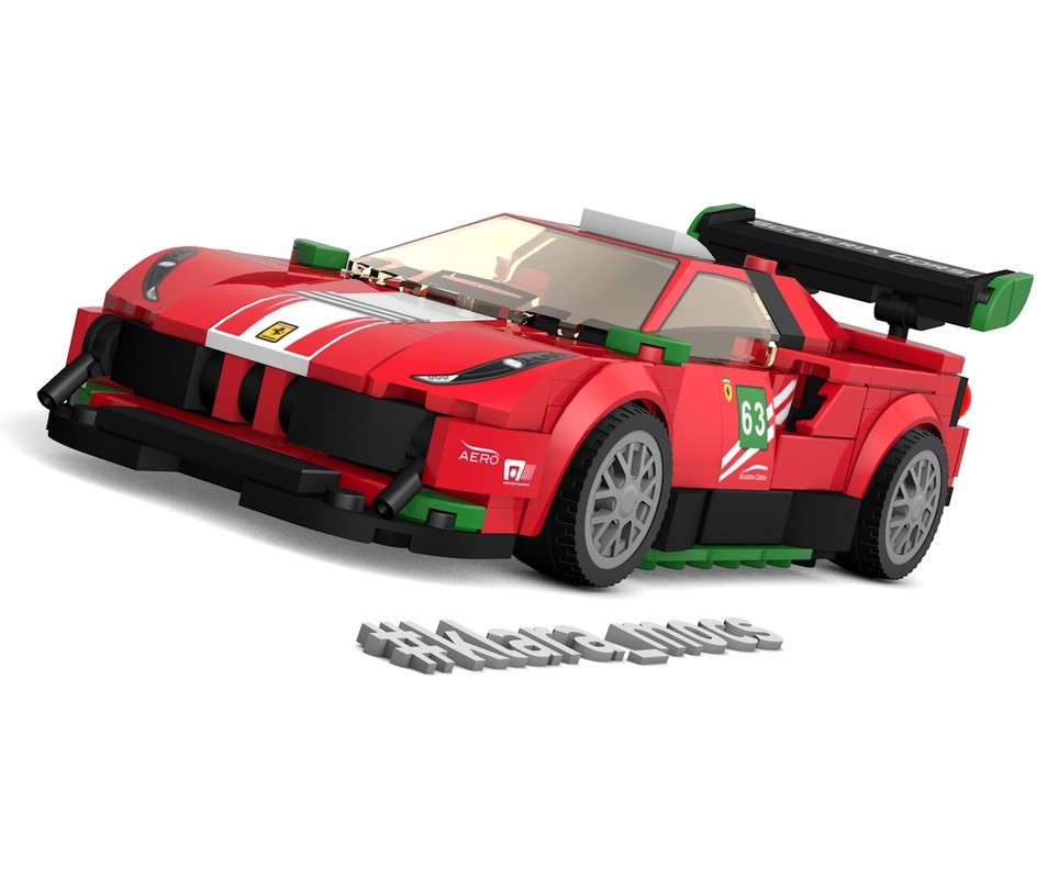 LEGO MOC Ferrari 488 GT3 V2 in 8 Stud Wide Style by klara_mocs ...
