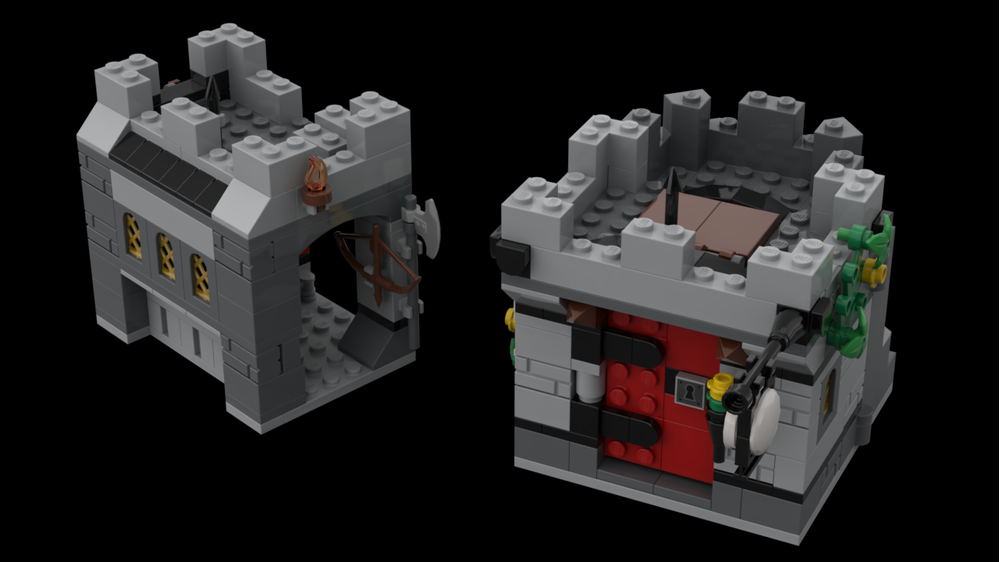 Lego Moc The Arrow Inn A Medieval Old Guard House By Watsonlego