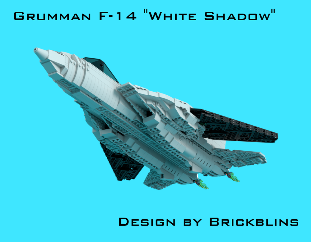 LEGO MOC V2 Grumman F-14 "White Shadow" 1/34 Scale by Brickblins ...