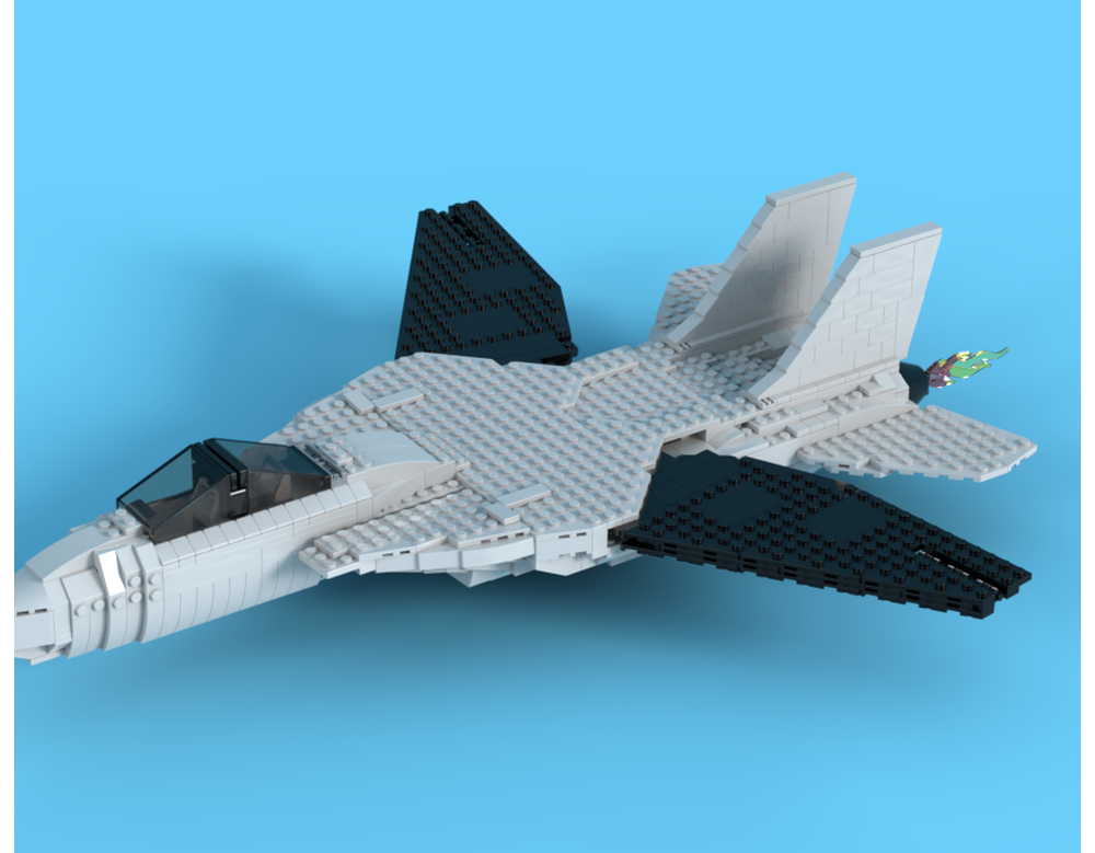 LEGO MOC V2 Grumman F-14 "White Shadow" 1/34 Scale by Brickblins ...