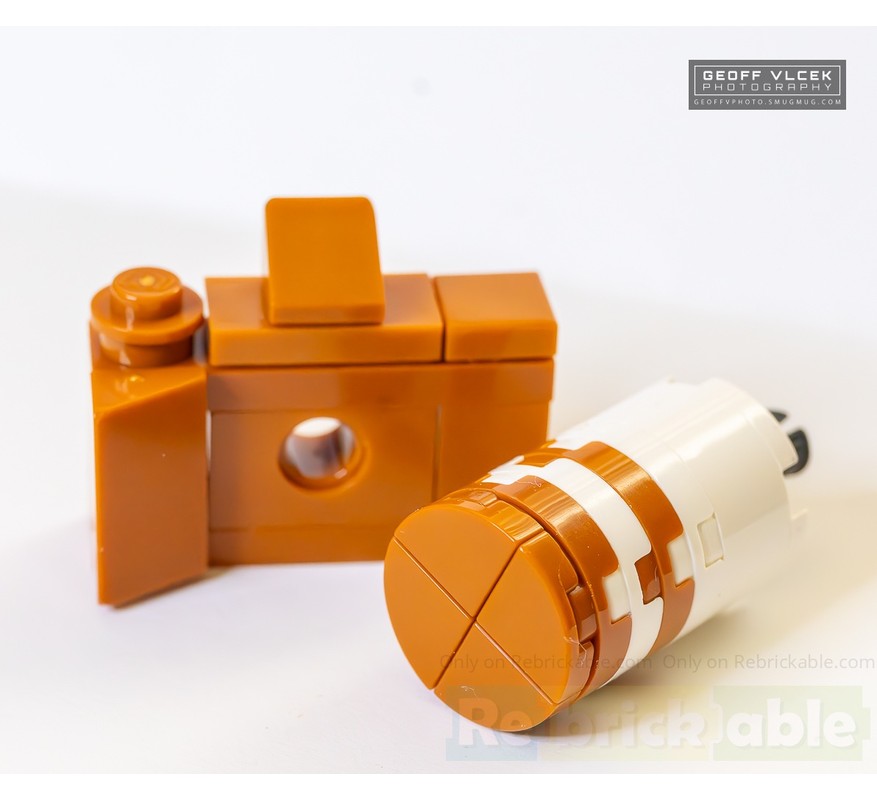 LEGO MOC Pocket Size Mirrorless SLR (dark orange) by geoffvphoto ...