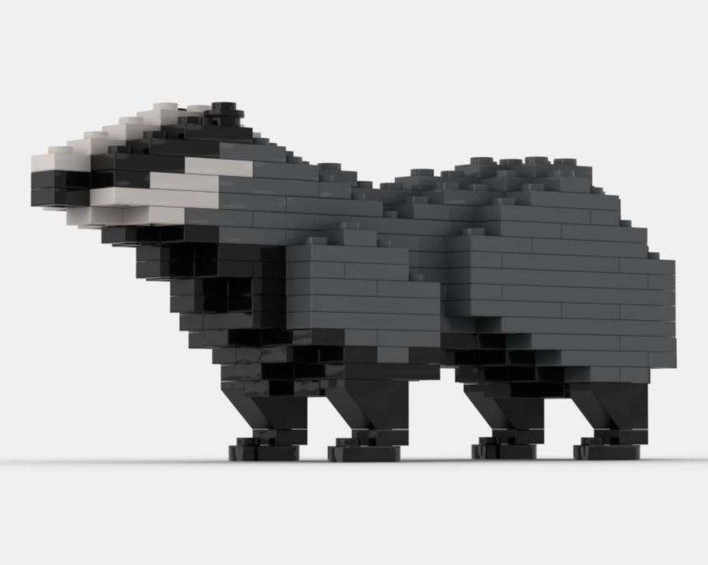 LEGO MOC Badger by Wildbrickcreations | Rebrickable - Build with LEGO