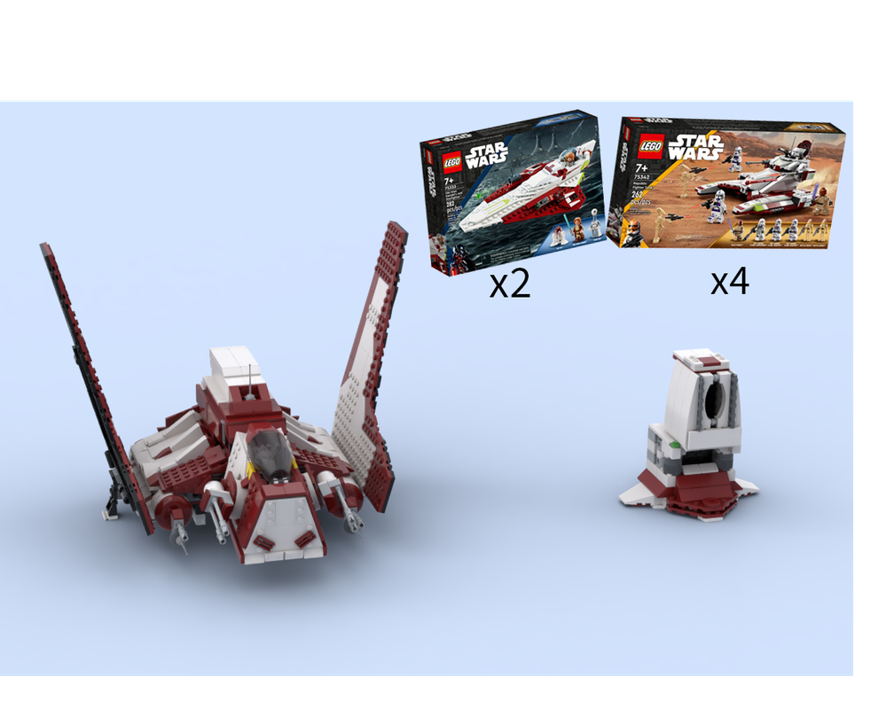 LEGO MOC 75333 + 75342 - Republic attack shuttle by Gravybrix | Rebrickable - Build with LEGO