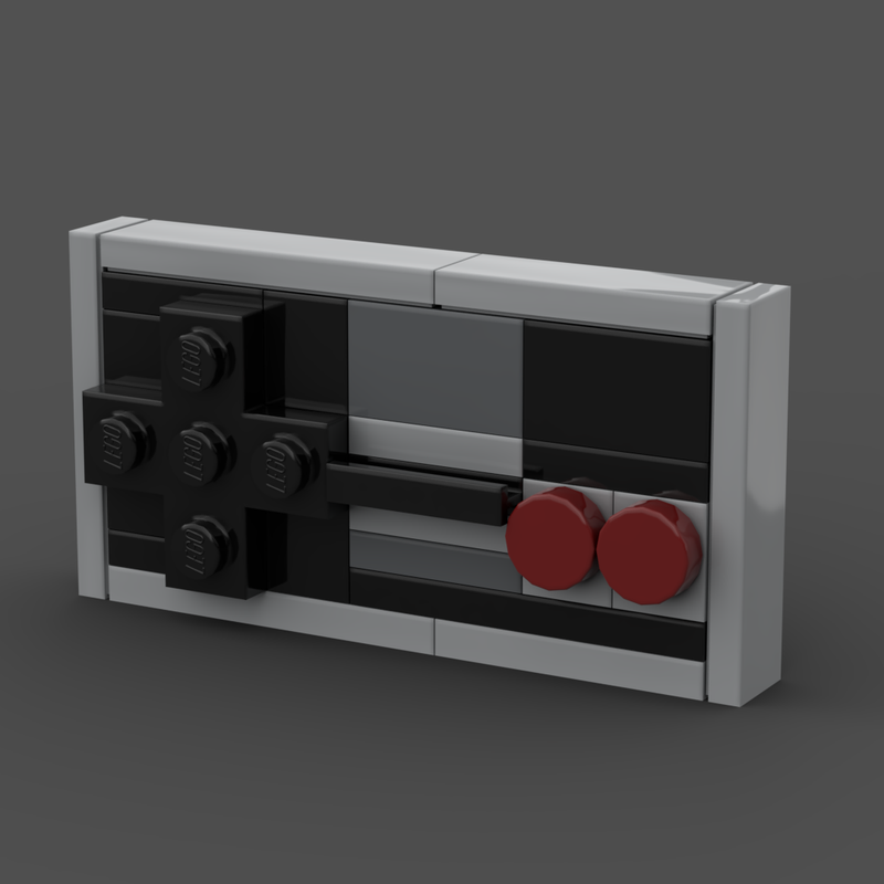 LEGO MOC Mini NES Controller by MNDemitri | Rebrickable - Build with LEGO