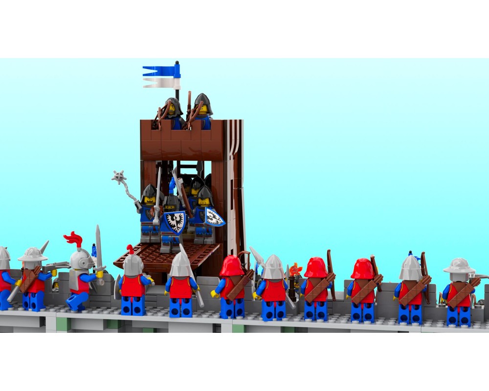 Lego Moc The Black Falcon Knights Siege Tower By Felixrebricks