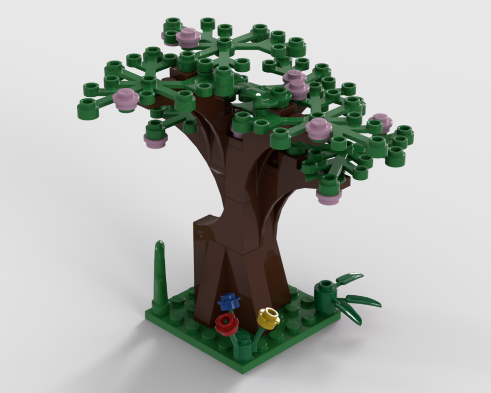 LEGO MOC Cherry Tree by FlamingAssassin | Rebrickable - Build with LEGO