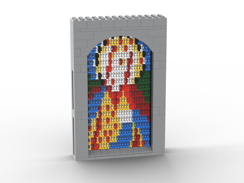 LEGO MOC Saint in Stained Glass Window by Castle_Builder | Rebrickable ...