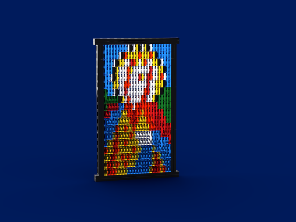 LEGO MOC Saint in Stained Glass Window by Castle_Builder | Rebrickable ...