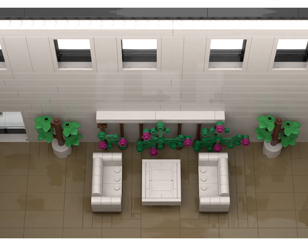 Lego Moc Hotel By Yourdailybrick Rebrickable Build With Lego
