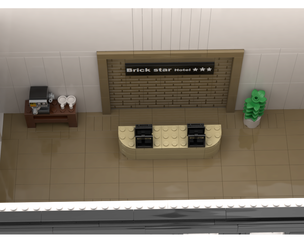 Lego Moc Hotel By Yourdailybrick Rebrickable Build With Lego