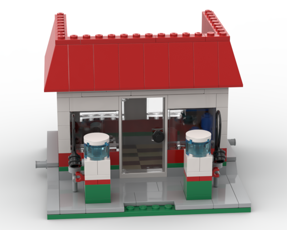LEGO MOC Gas Station by ORBcreations | Rebrickable - Build with LEGO