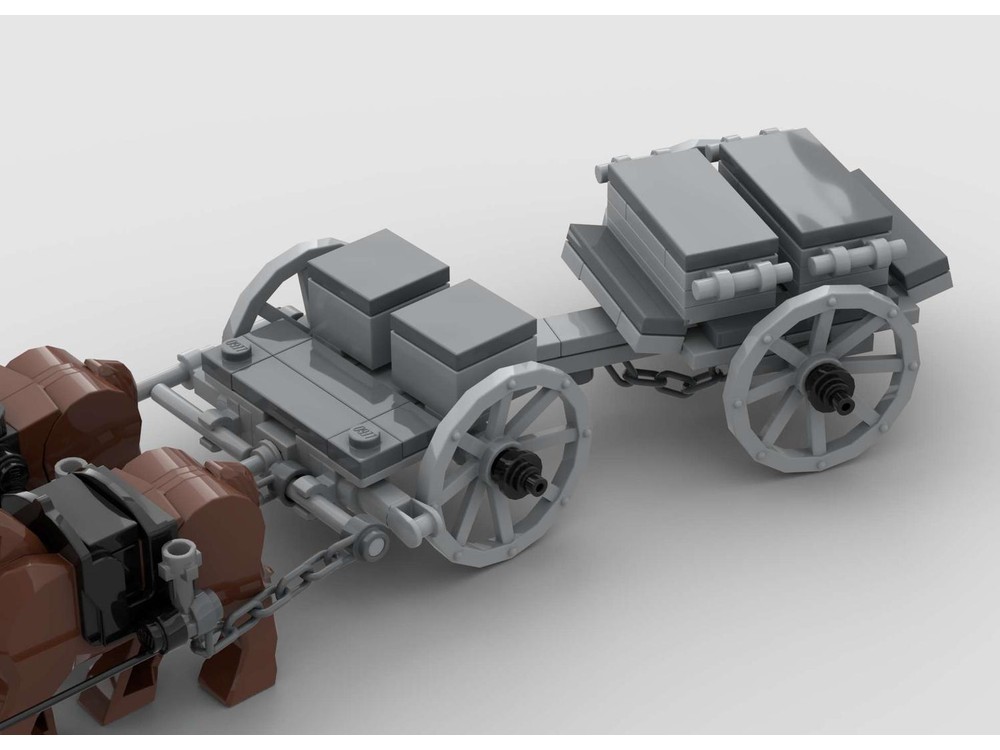 LEGO MOC British Napoleonic Royal Artillery Limber and Ammunition Wagon ...