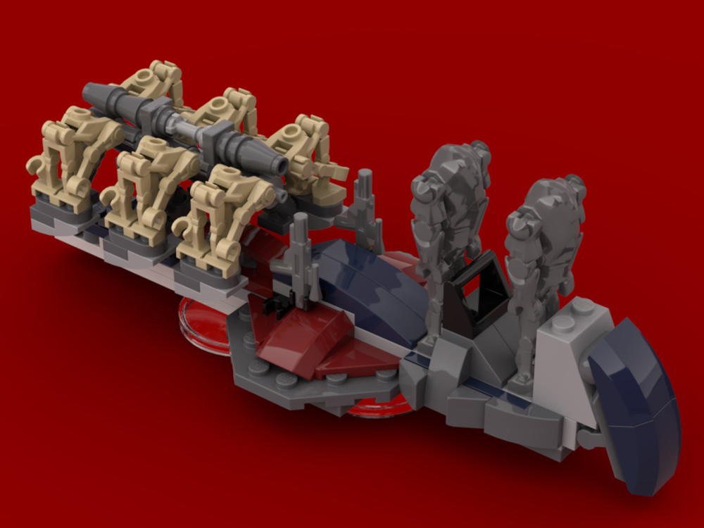 Lego Moc Clone Swamp Speeder Vs Droid Carrier By 3liasblue