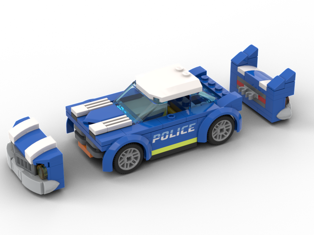 LEGO MOC Retro Car (Modular Model) by hoppepe | Rebrickable - Build ...