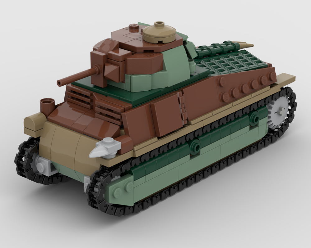 LEGO MOC Char Somua S35 (1:38) by ccffpt | Rebrickable - Build with LEGO