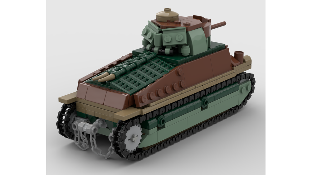 LEGO MOC Char Somua S35 (1:38) by ccffpt | Rebrickable - Build with LEGO
