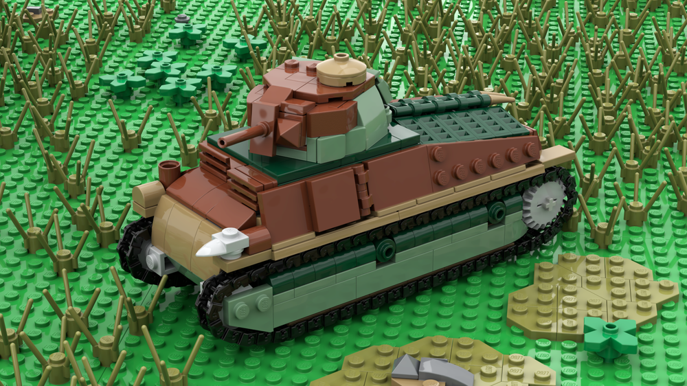 LEGO MOC Char Somua S35 (1:38) by ccffpt | Rebrickable - Build with LEGO