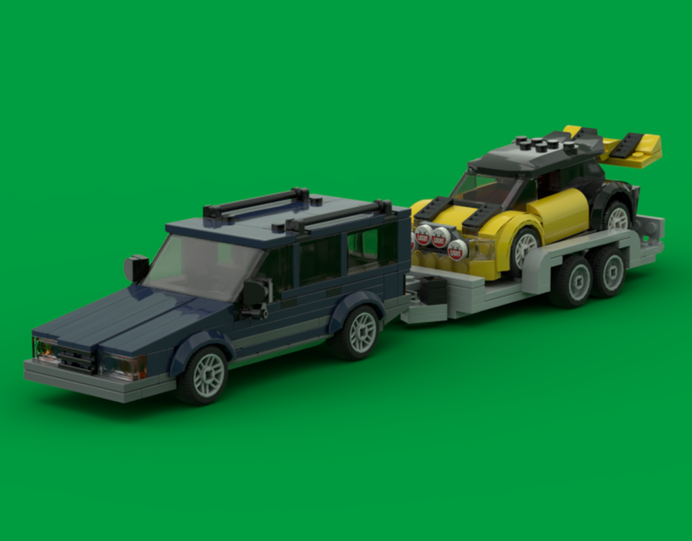 LEGO MOC Car trailer by Brick North | Rebrickable - Build with LEGO