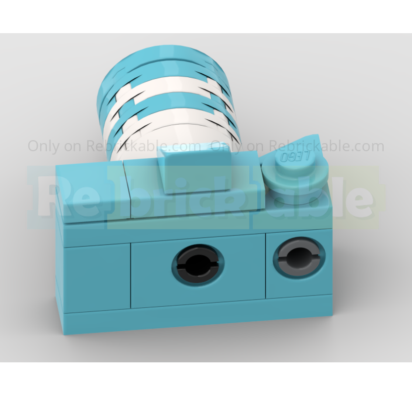LEGO MOC Pocket Size Mirrorless SLR (medium azure) by geoffvphoto ...