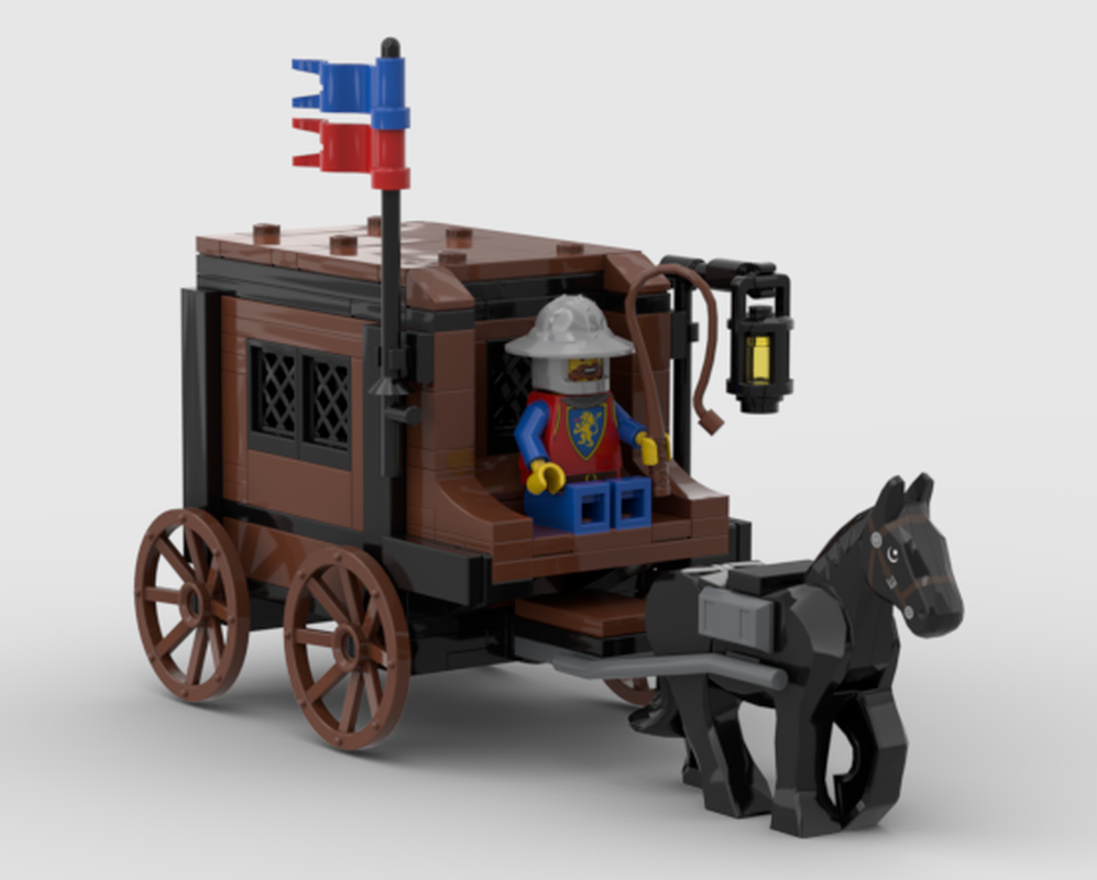 LEGO MOC Gold Carriage by Simple Builds | Rebrickable - Build with LEGO