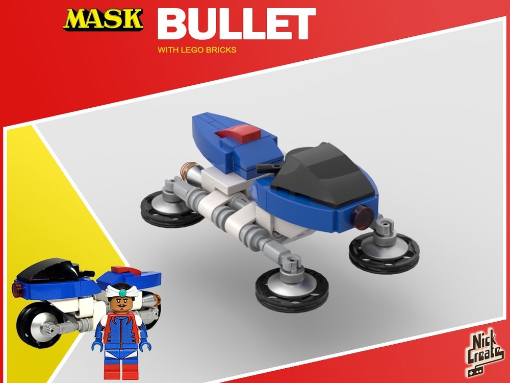 LEGO MOC-204229 M.A.S.K. Bullet by NickCreate | Rebrickable - Build ...