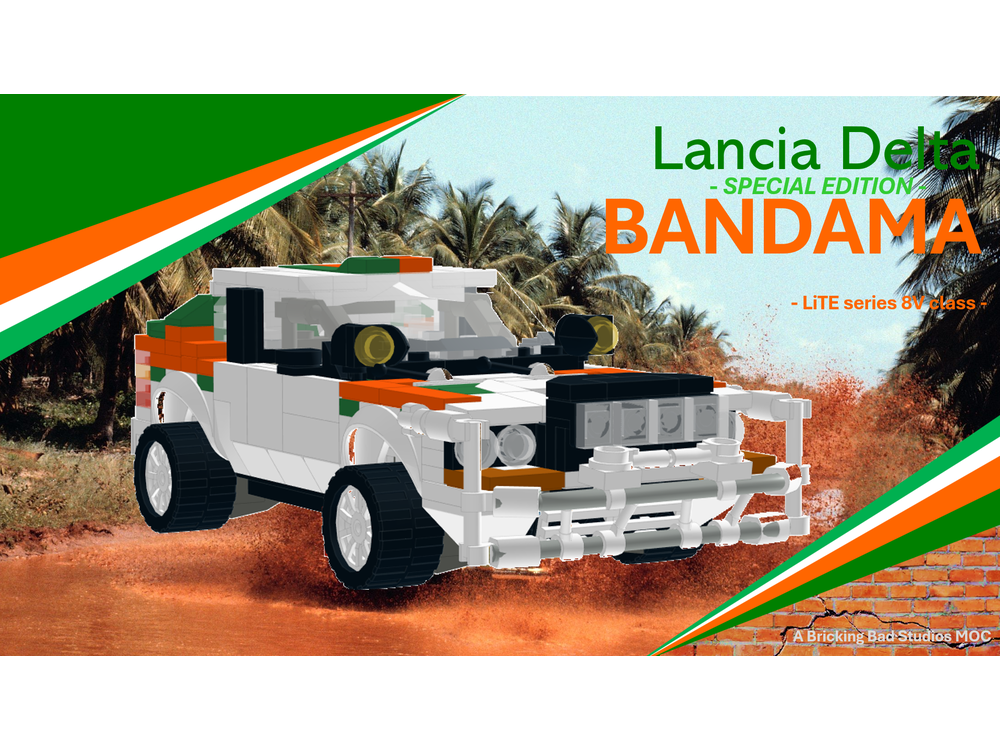 Lego Moc Lancia Delta Bandama89 Rally Special Edition Lite Series
