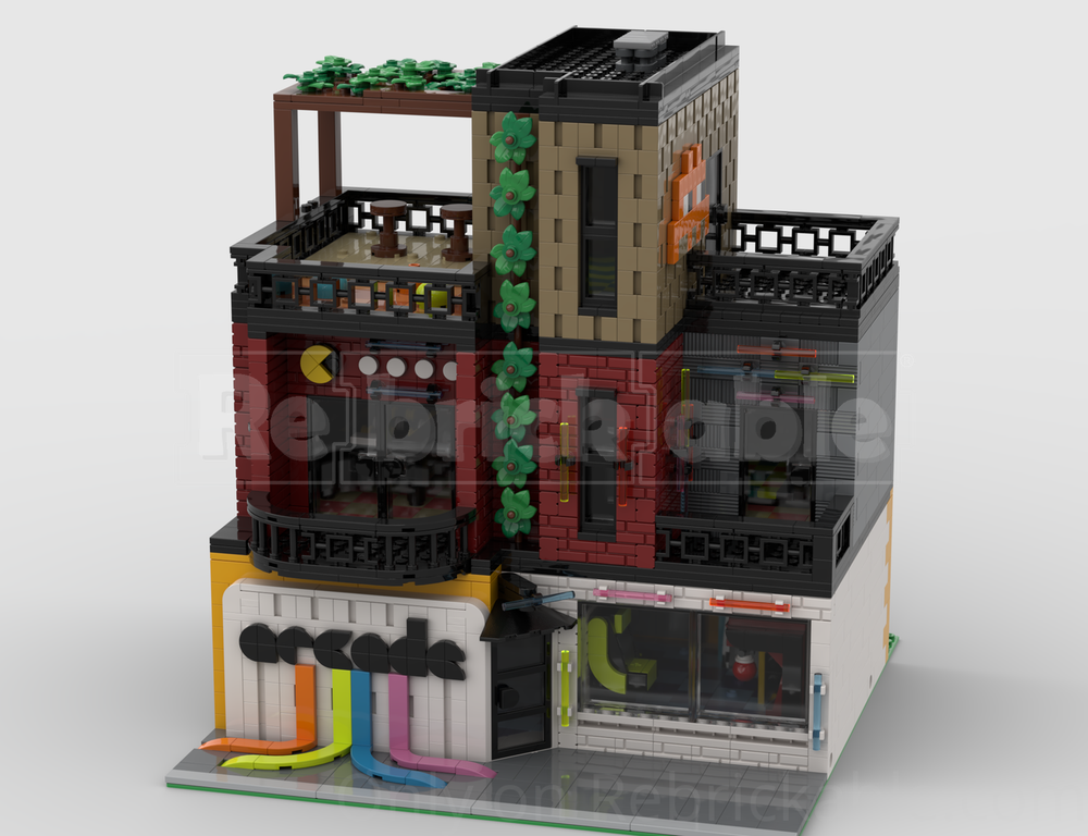 LEGO MOC Arcade Modular Building by stecube | Rebrickable - Build with LEGO