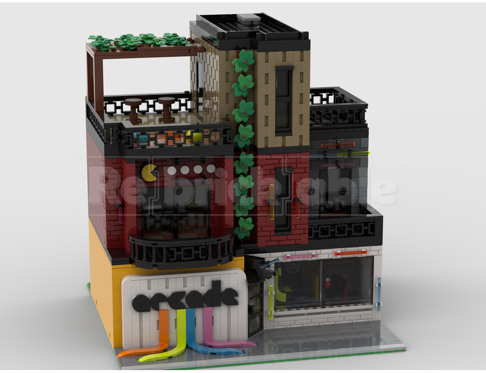 LEGO MOC Arcade Modular Building by stecube | Rebrickable - Build with LEGO