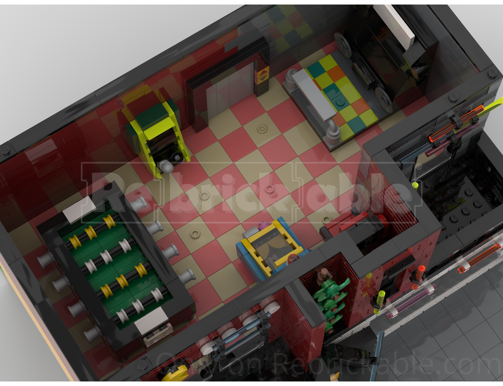 Lego Moc Arcade Modular Building By Stecube Rebrickable Build With Lego
