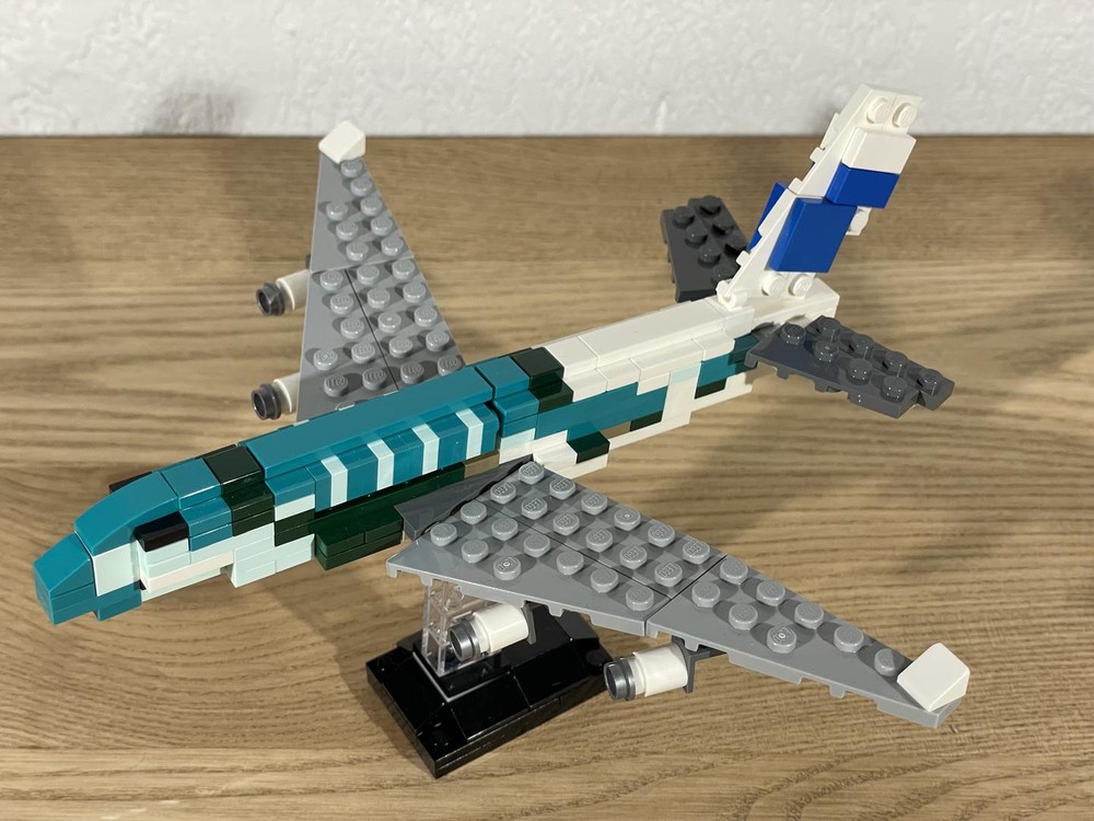 LEGO MOC Airbus A380 ANA livery green version by BrickAgogo ...