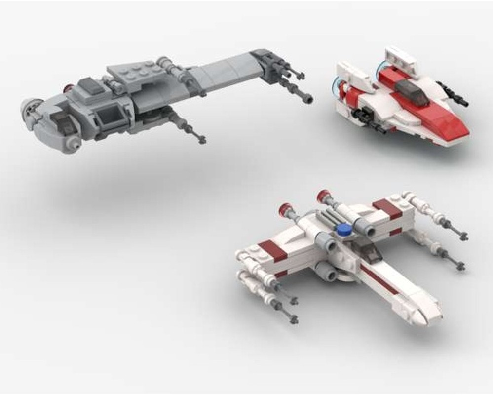 LEGO MOC Rebel Alliance squadron 1:110 scale by Vincent W | Rebrickable ...