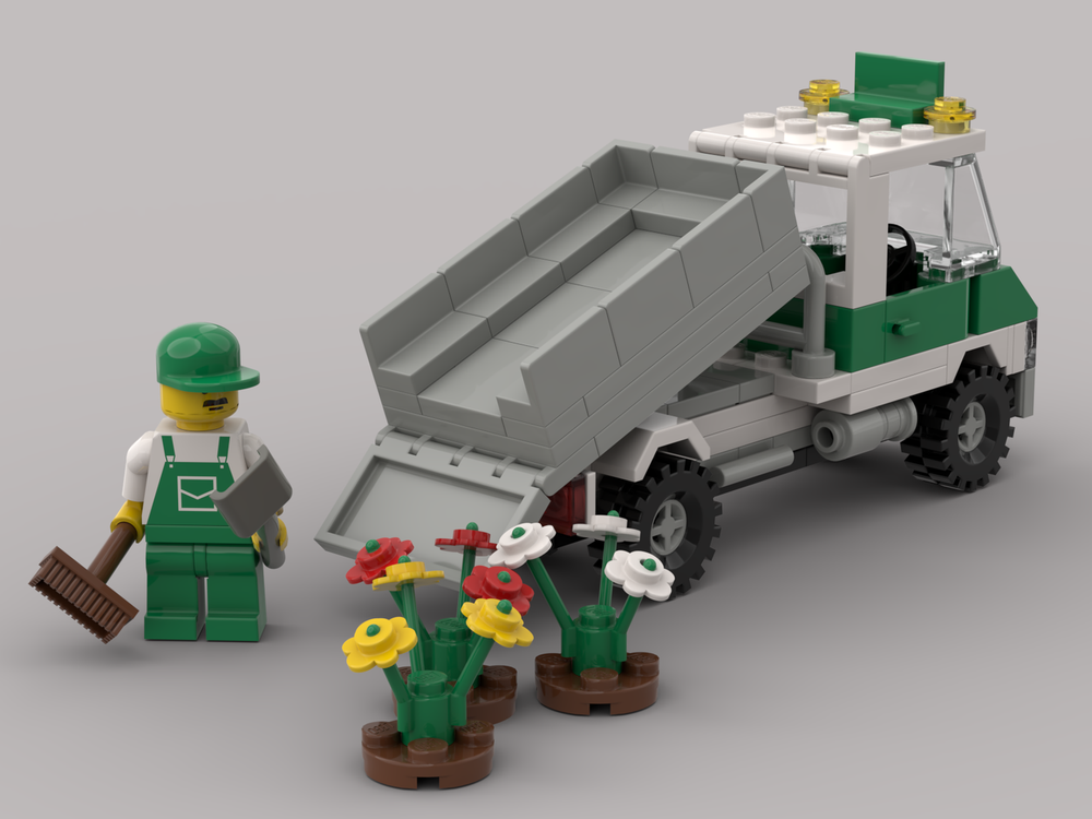 LEGO MOC Gardener's Lorry by RUL1982 | Rebrickable - Build with LEGO