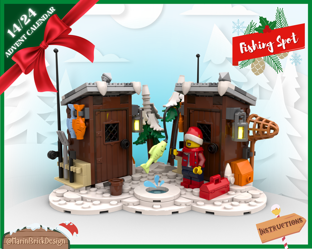 LEGO MOC LEGO Christmas Fishing Spot Moc Instructions - Lego Winter Village Moc by ...