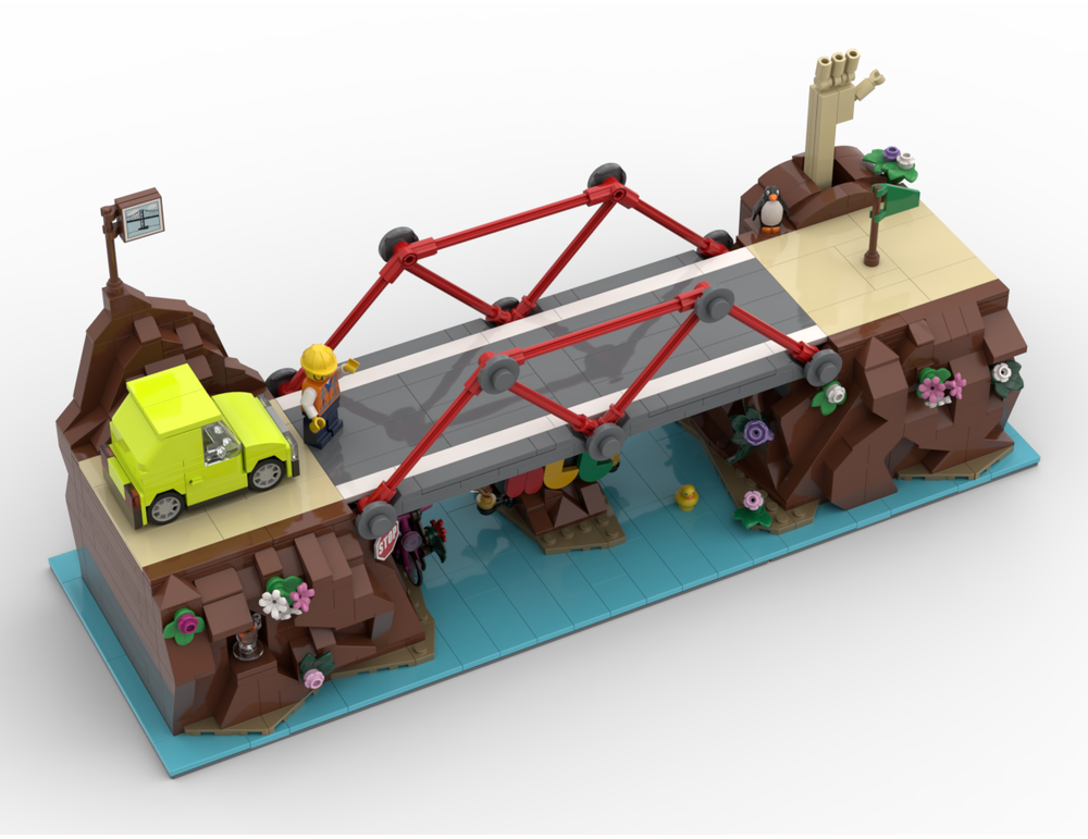 LEGO MOC PD002 RCE Poly Bridge by Polarstorm | Rebrickable - Build with ...