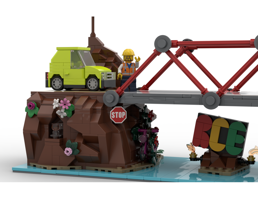 LEGO MOC PD002 RCE Poly Bridge by Polarstorm | Rebrickable - Build with ...