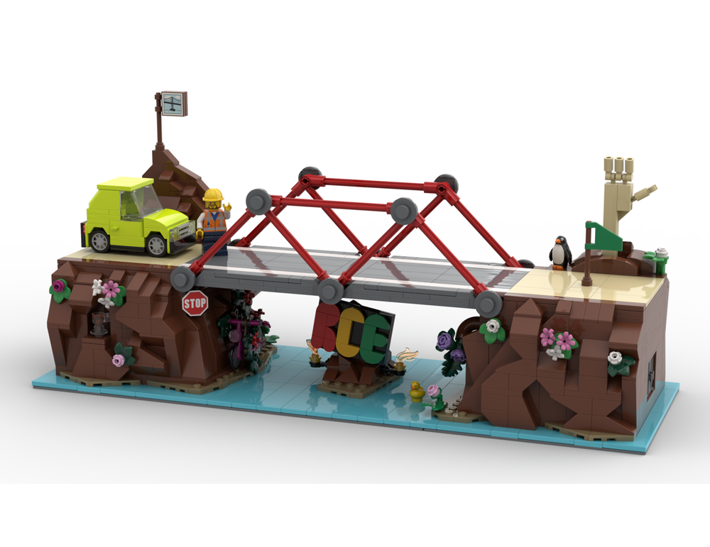 LEGO MOC PD002 RCE Poly Bridge by Polarstorm | Rebrickable - Build with ...