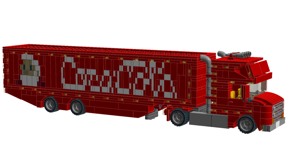 LEGO MOC Coca-Cola Truck by Detahack | Rebrickable - Build with LEGO