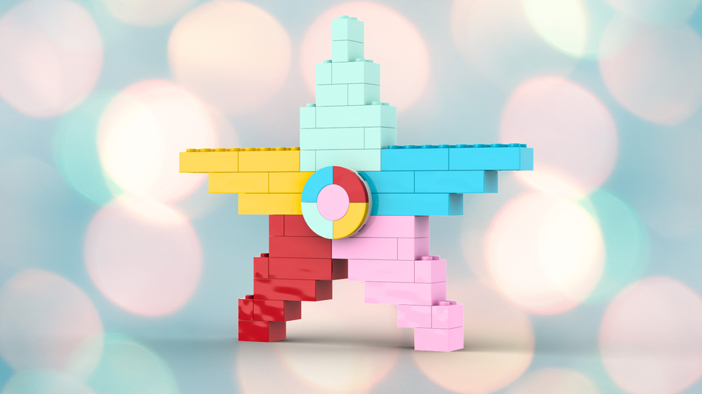 LEGO MOC 11032 Rainbow star by Lenarex | Rebrickable - Build with LEGO