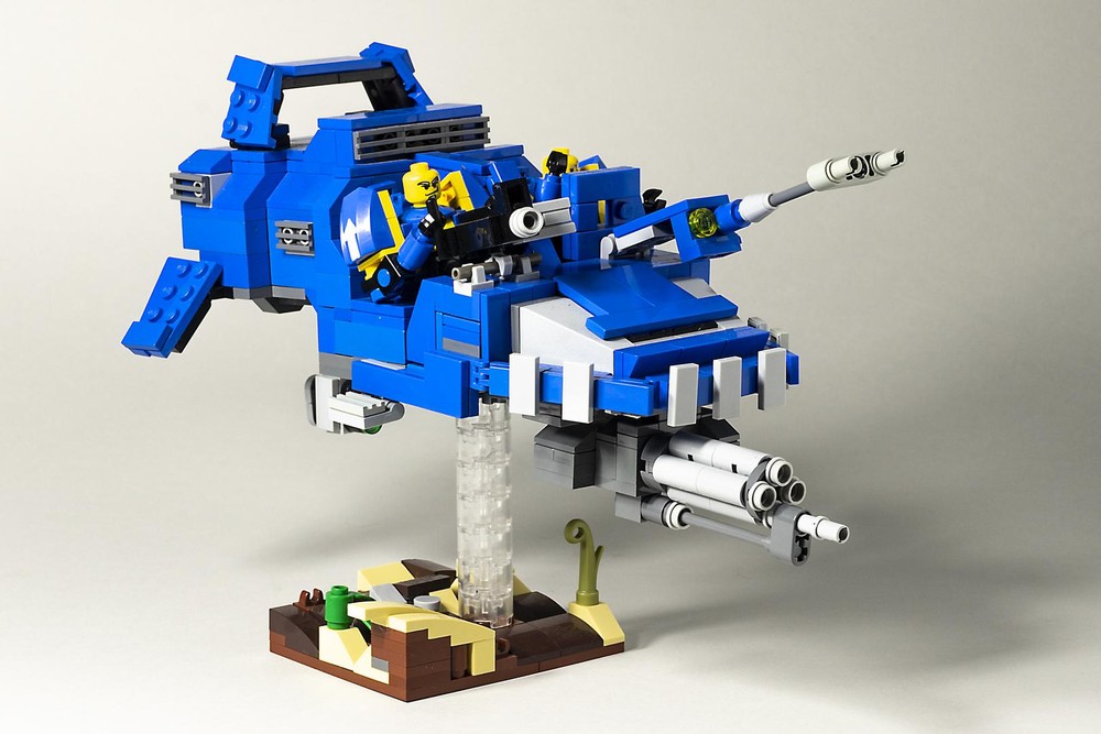 LEGO MOC Ultramarine Land Speeder by Dave. | Rebrickable - Build with LEGO