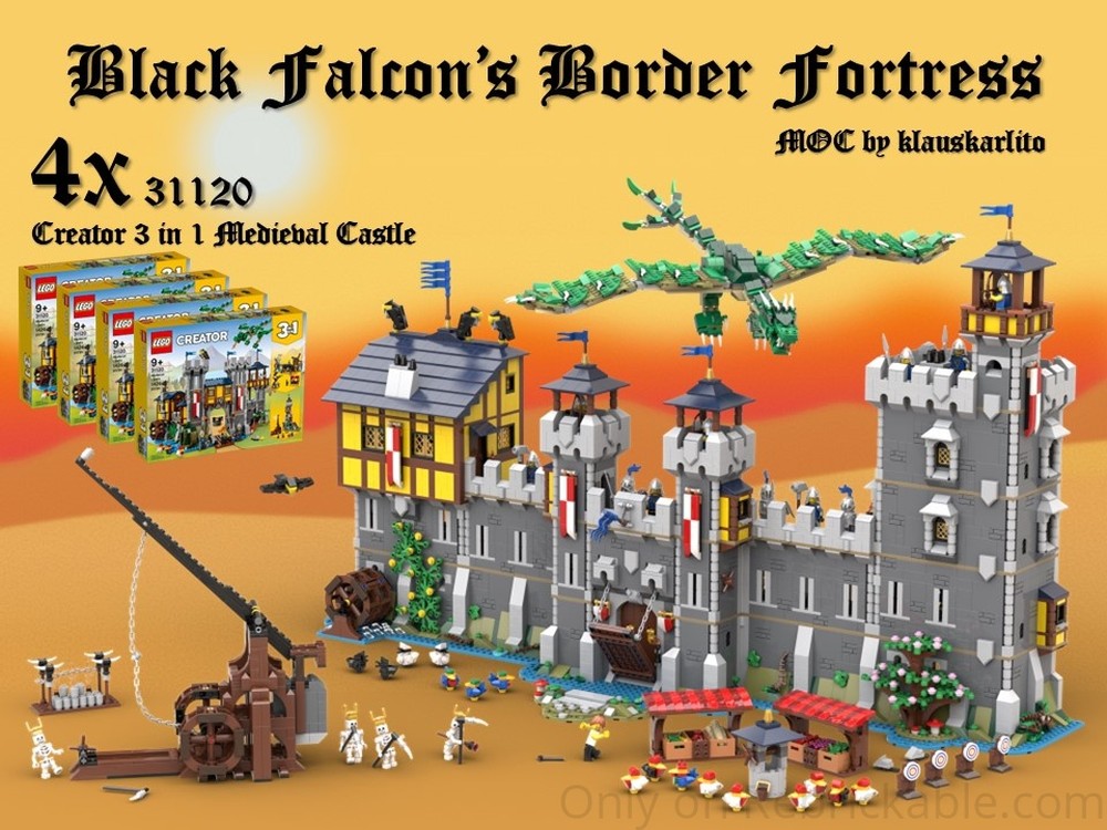 LEGO MOC Black Falcon’s Border Fortress (4x 31120) by klauskarlito ...