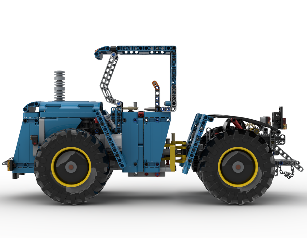 Lego Moc Articulated Tractor 20 With Motorized Gearbox 42070 Mod By