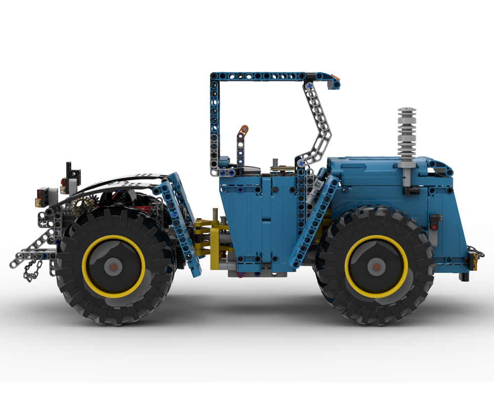Lego Moc Articulated Tractor 20 With Motorized Gearbox 42070 Mod By