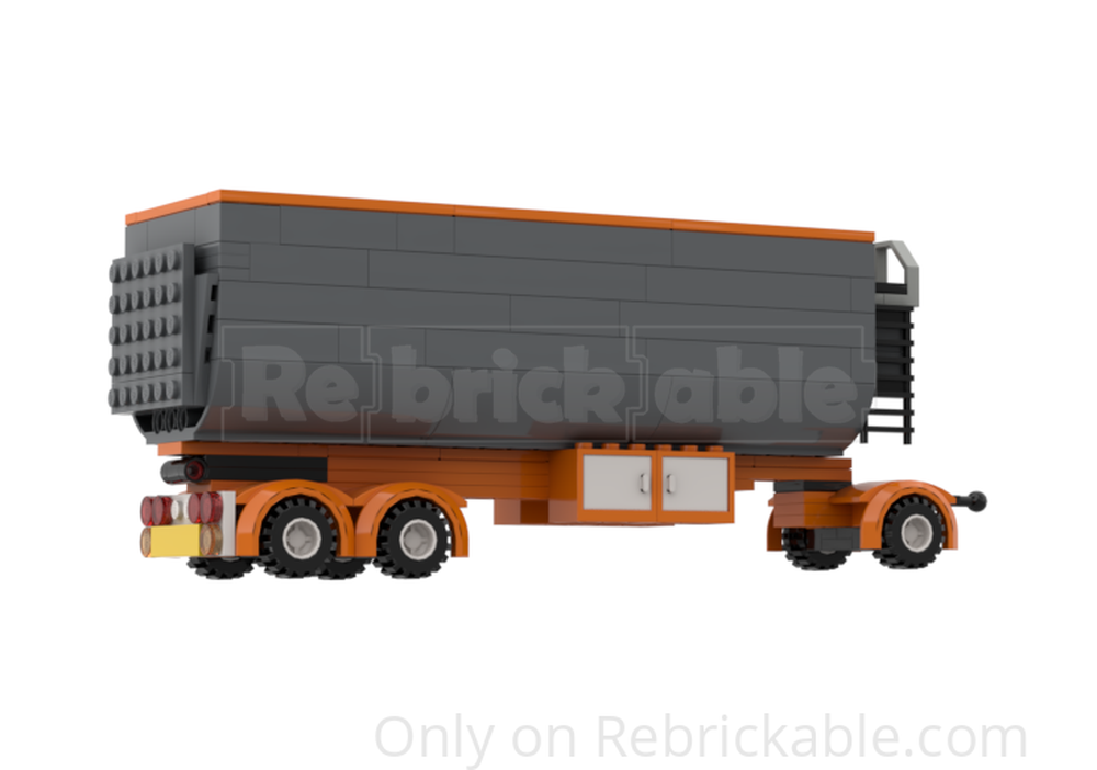 Lego Moc Dump Truck With Drawbar Dump Trailer By Save1987 Rebrickable