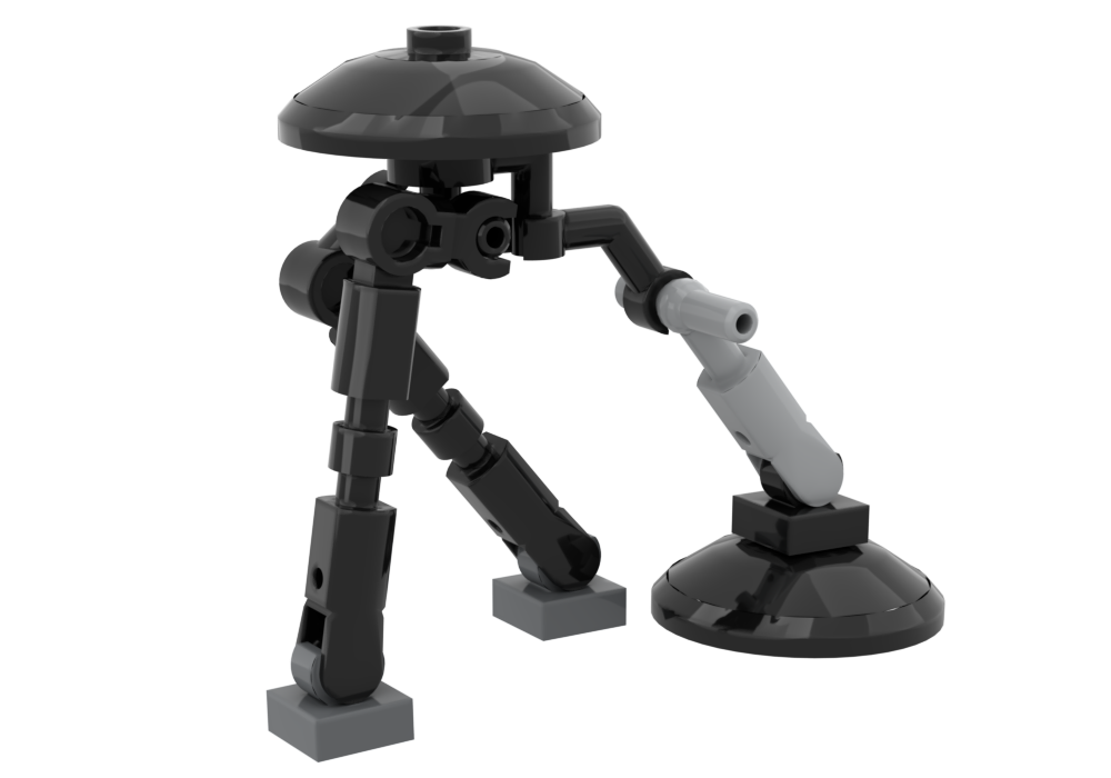 Lego Moc At Attin Lawnmower Droid By Orchardbuilds Rebrickable