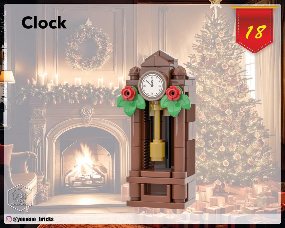 LEGO MOC-204387 Clock - Advent calendar 2024 - 18 by YomenoBricks ...