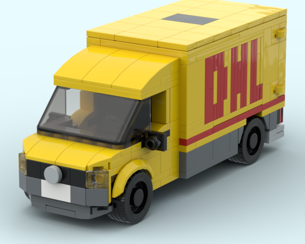 LEGO MOC DHL Transporter Post Car by BK Brick Design | Rebrickable ...