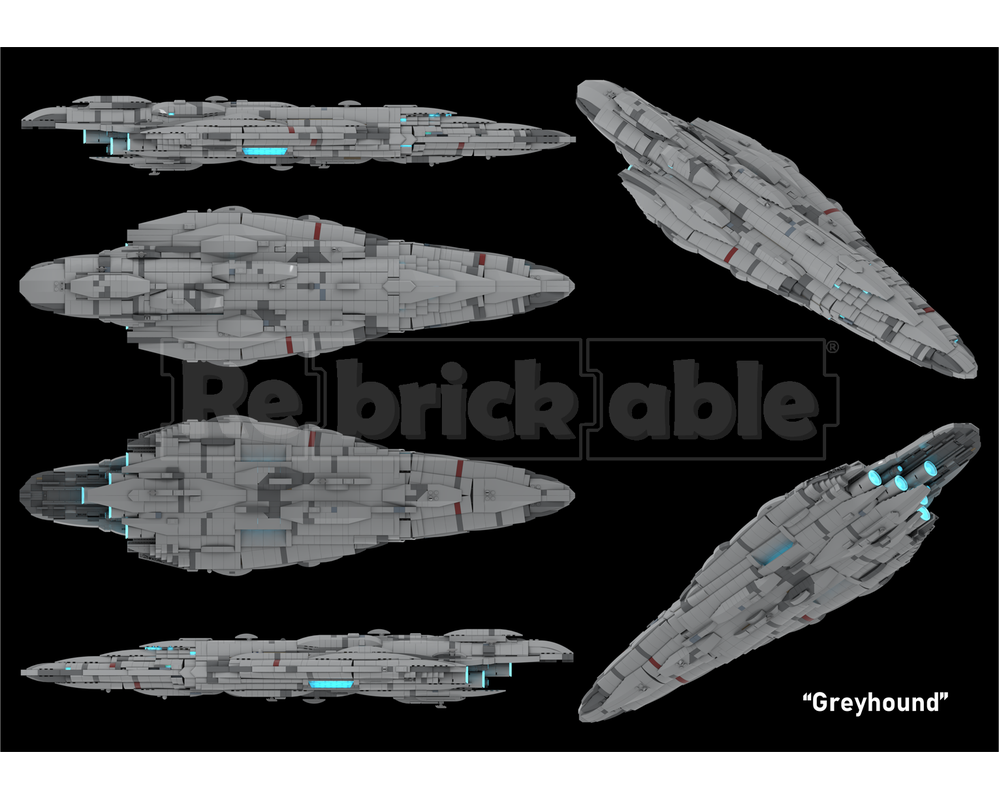 LEGO MOC Rebel Alliance Mon Calamari MC-80 "Wingless" Class Heavy ...