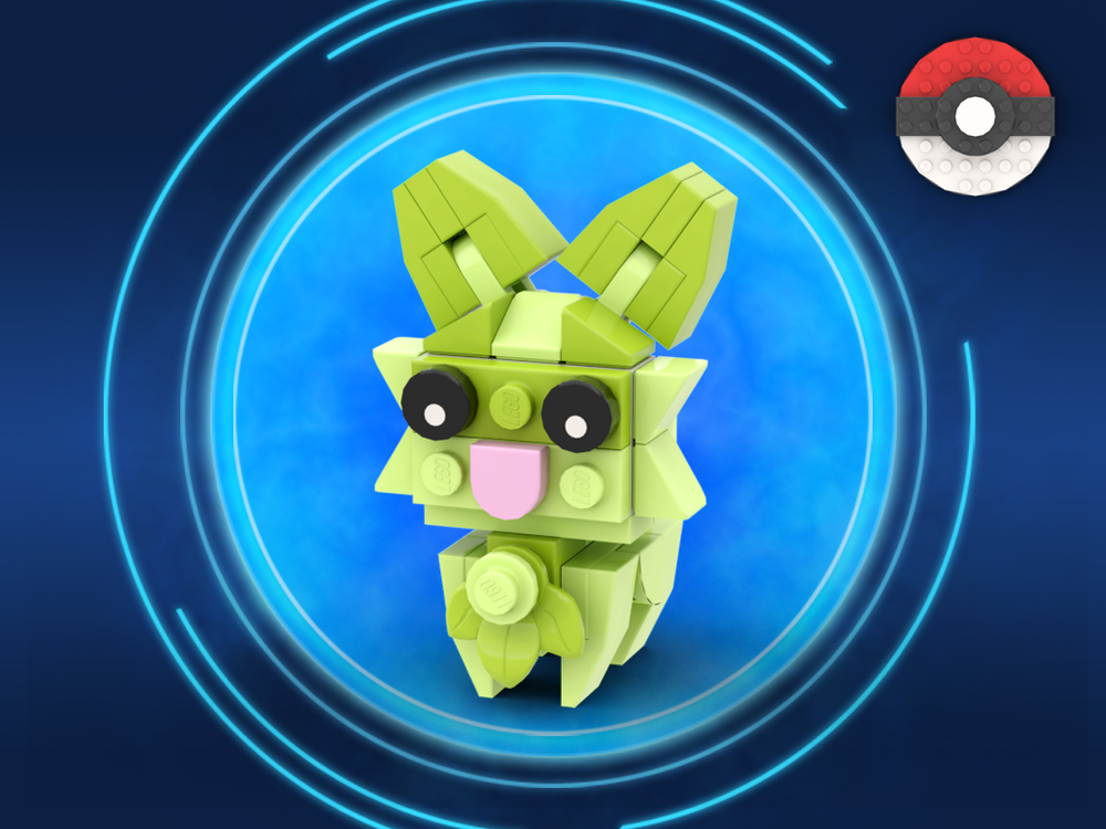 LEGO MOC Sprigatito - Pokemon by Agilinzzz | Rebrickable - Build with LEGO