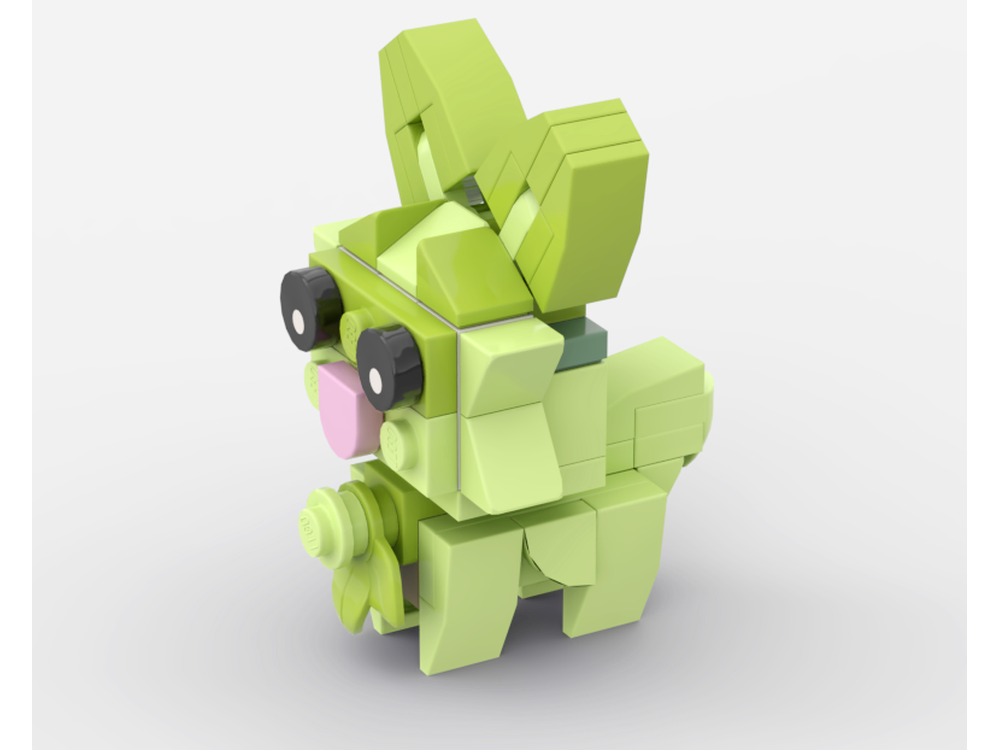 Lego Moc Sprigatito Pokemon By Agilinzzz Rebrickable Build With Lego