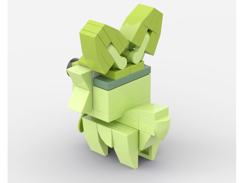 Lego Moc Sprigatito Pokemon By Agilinzzz Rebrickable Build With Lego
